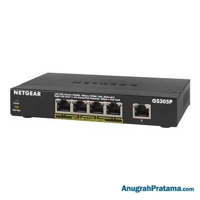 Jual NETGEAR GS305P 5-Port Gigabit Ethernet Unmanaged Switch Murah ...