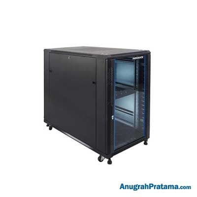 Jual INDORACK IR11520G Standing Close Rack 20U Glass Door Murah ...
