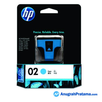 Jual HP 02 Cyan Original Ink Cartridge (C8771WA) Murah - Anugrahpratama.com