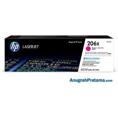 Jual HP 206X High Yield Magenta Original LaserJet Toner Cartridge ...
